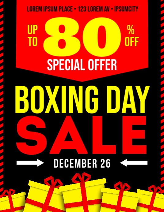 BOXING DAY RETAIL FLYER Template | PosterMyWall