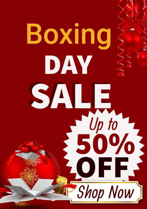 Copy of Boxing Day Retail Poster | PosterMyWall