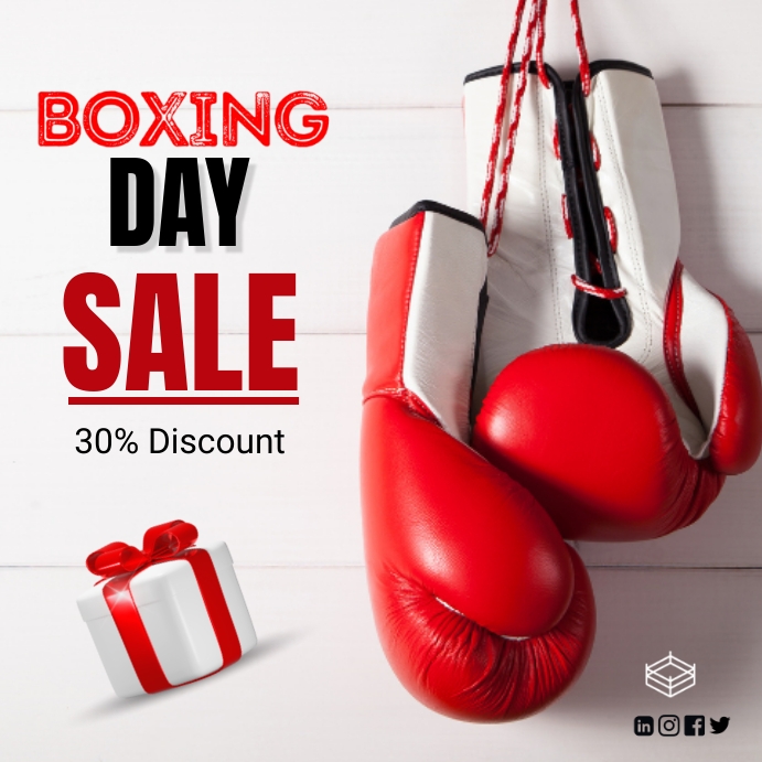 Boxing Day sale (gloves) Template | PosterMyWall