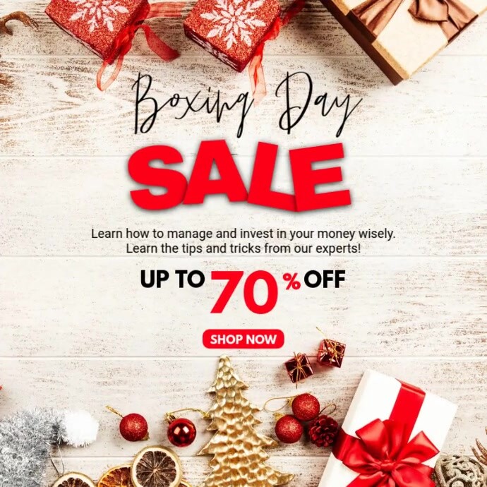 Copy of Boxing Day Sale ad | PosterMyWall