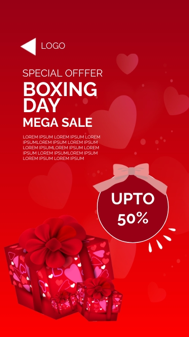 Boxing Day Sale Ad Editable Template | PosterMyWall