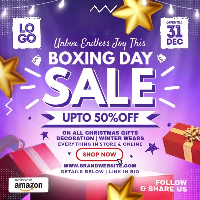Boxing Day Sale Ad Post Template | PosterMyWall