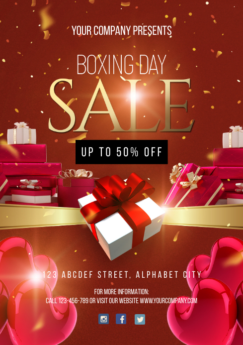 Boxing Day Sale Template | PosterMyWall