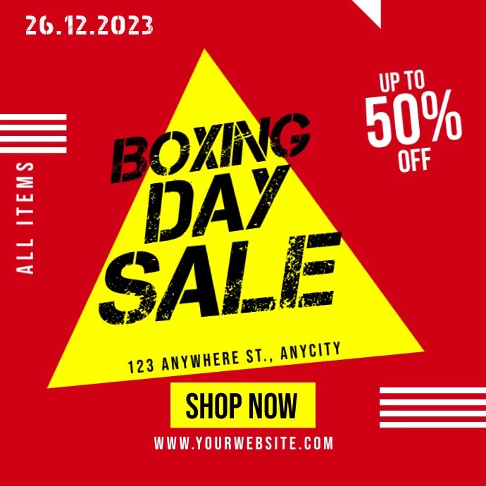 Boxing Day Sale Template | PosterMyWall