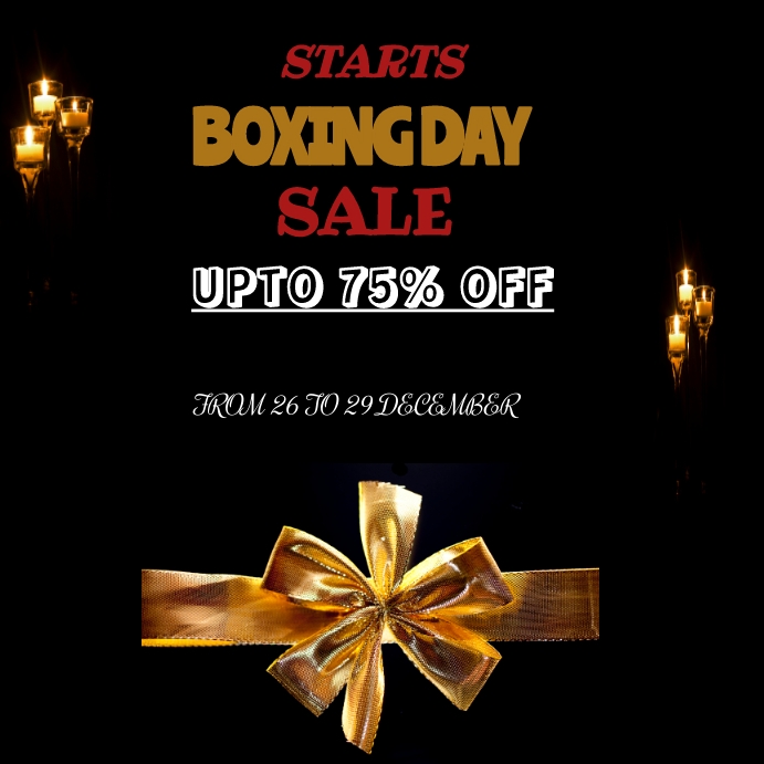 BOXING DAY SALE Template | PosterMyWall