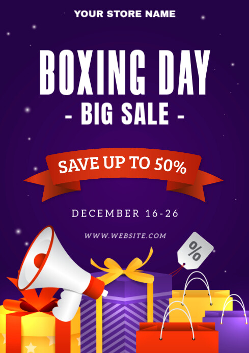 boxing day sale Template | PosterMyWall