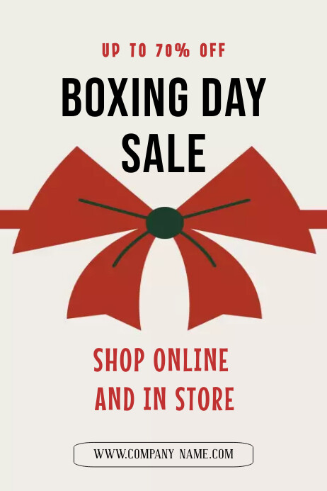 Boxing Day Sale Template | PosterMyWall