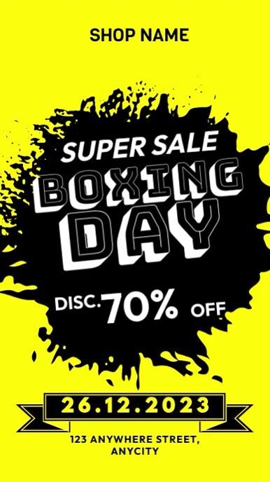 Boxing Day Sale Template | PosterMyWall