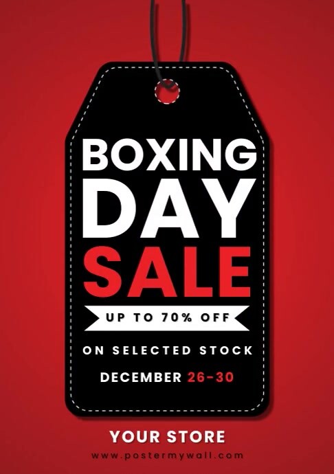 Boxing Day Sale Template | PosterMyWall