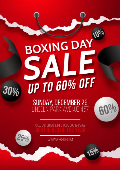 Boxing Day Sale Template | PosterMyWall