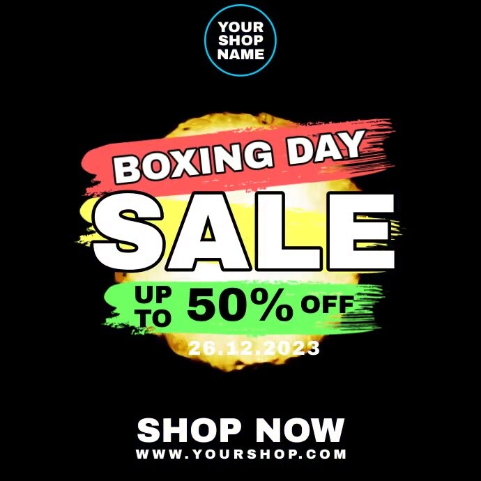 Boxing Day Sale Template | PosterMyWall
