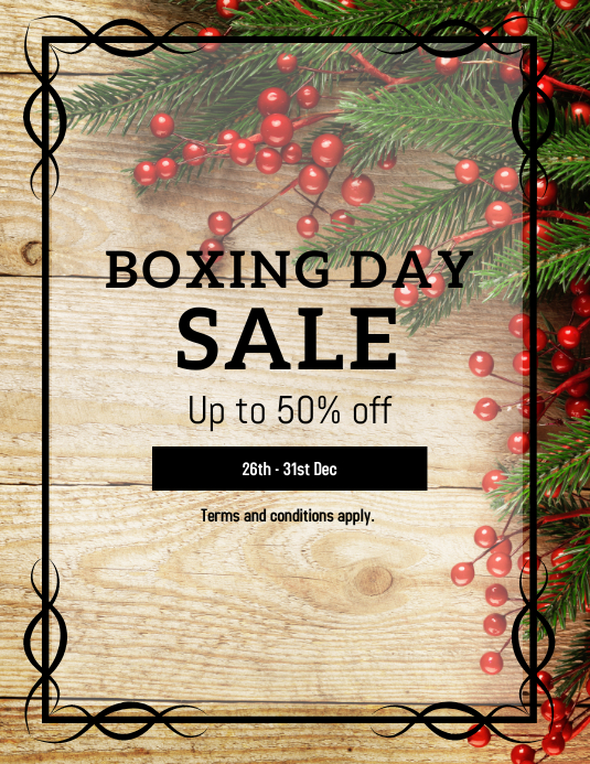 Boxing Day Sale Template | PosterMyWall
