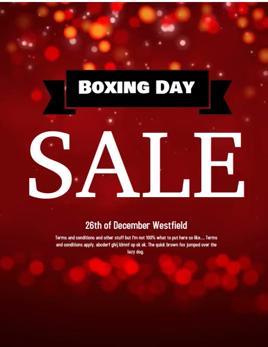Boxing Day Sale Template | PosterMyWall