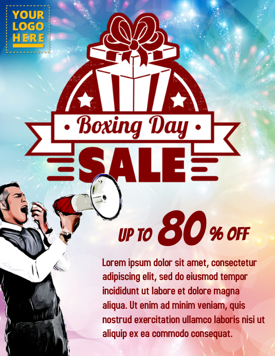 Boxing day sale event Template | PosterMyWall