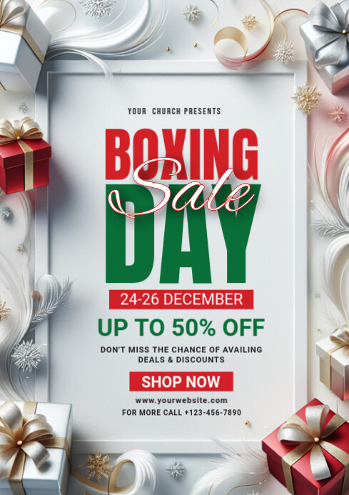 Boxing Day Sale Flyer Template | PosterMyWall