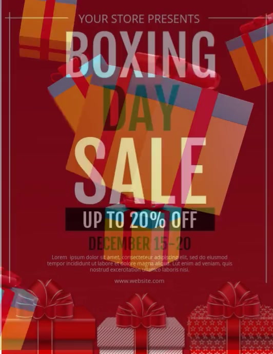 BOXING DAY SALE FLYER Template | PosterMyWall