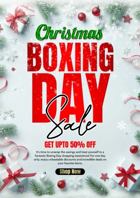 Copy of Boxing Day Sale Flyer | PosterMyWall