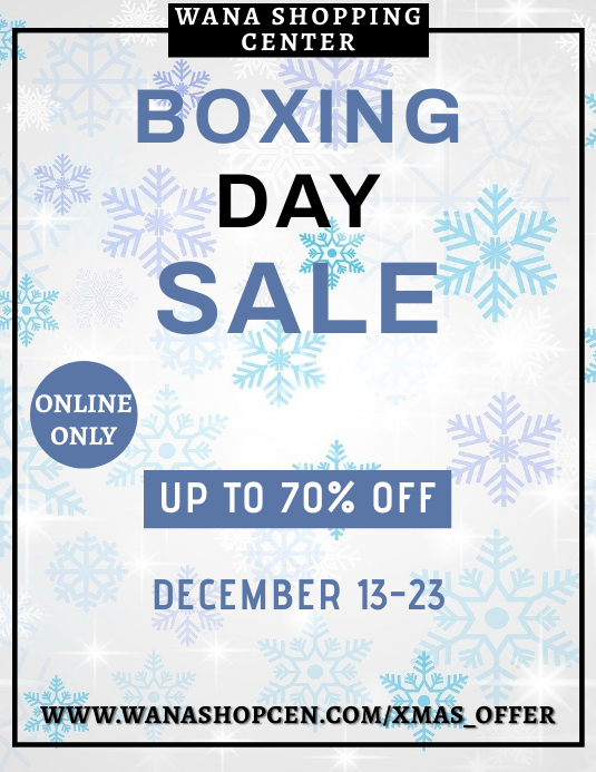 Boxing Day Sale Flyer Template | PosterMyWall