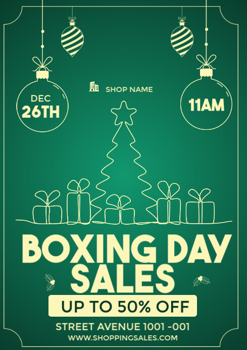boxing day sale flyer Template | PosterMyWall