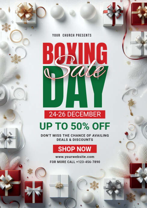 Boxing Day Sale Flyer Template | PosterMyWall