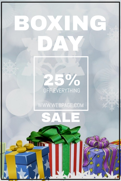 Boxing day sale flyer template | PosterMyWall