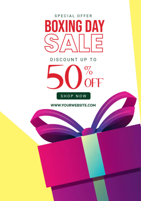 Boxing Day Sale Flyer Template | PosterMyWall