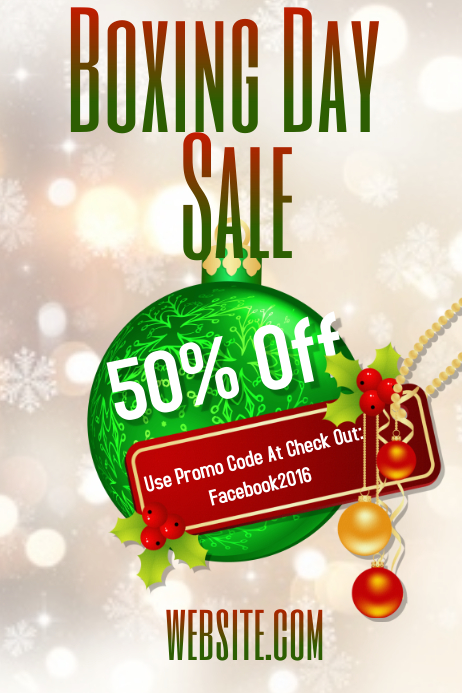 Boxing Day Sale Template | PosterMyWall