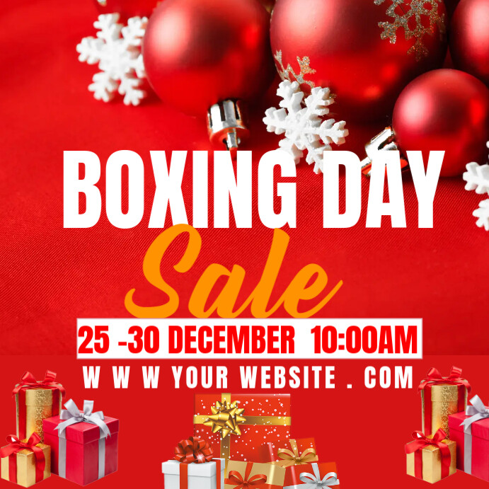 Boxing Day Sale Instagram Post Template | PosterMyWall