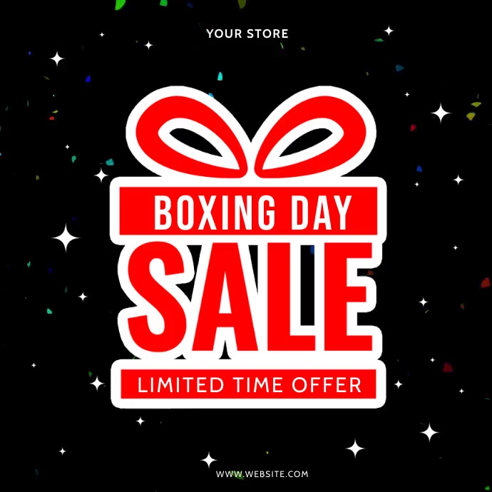 Boxing Day Sale Instagram Post Template | PosterMyWall