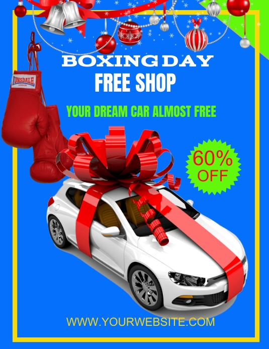 boxing day sale off flyer template | PosterMyWall