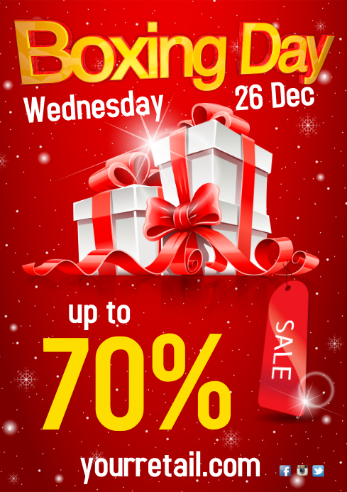 Boxing Day Sale Poster Template | PosterMyWall