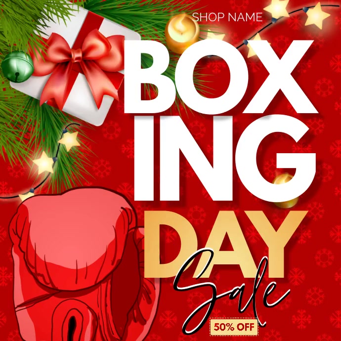 Boxing Day Sale poster Template | PosterMyWall