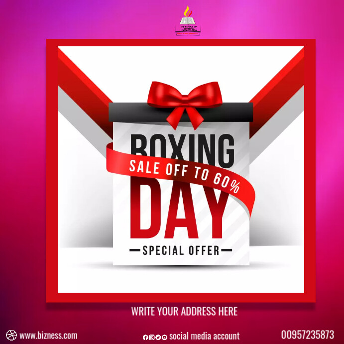 boxing day sale poster Template | PosterMyWall