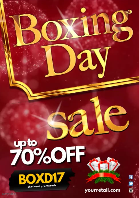Boxing Day Sale Template | PosterMyWall