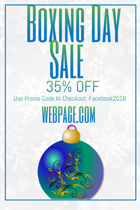 Boxing Day Sale Template | PosterMyWall