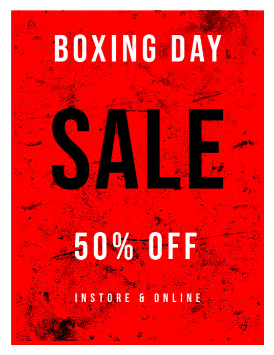 boxing day sale template | PosterMyWall