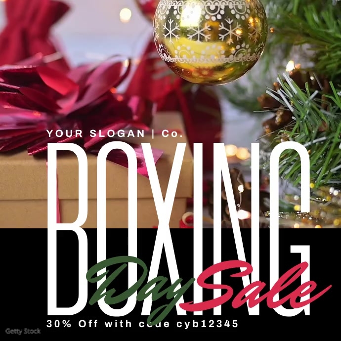 Boxing Day Sale Video Retail Ads Template | PosterMyWall