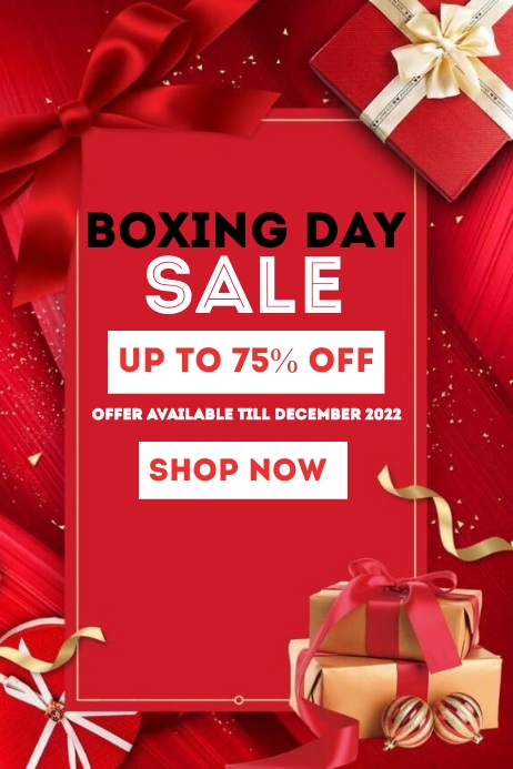 Boxing Day Sales Template | PosterMyWall