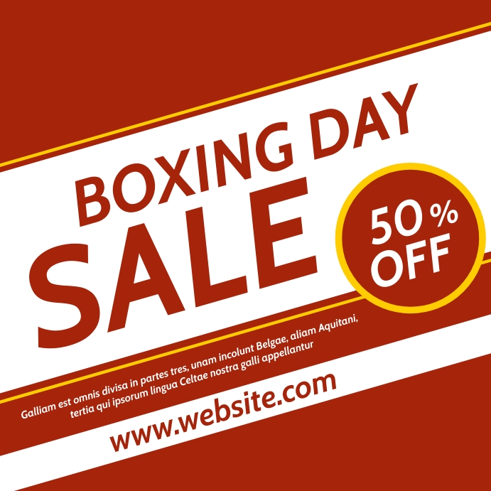 boxing day sales generic advertisement Template | PosterMyWall