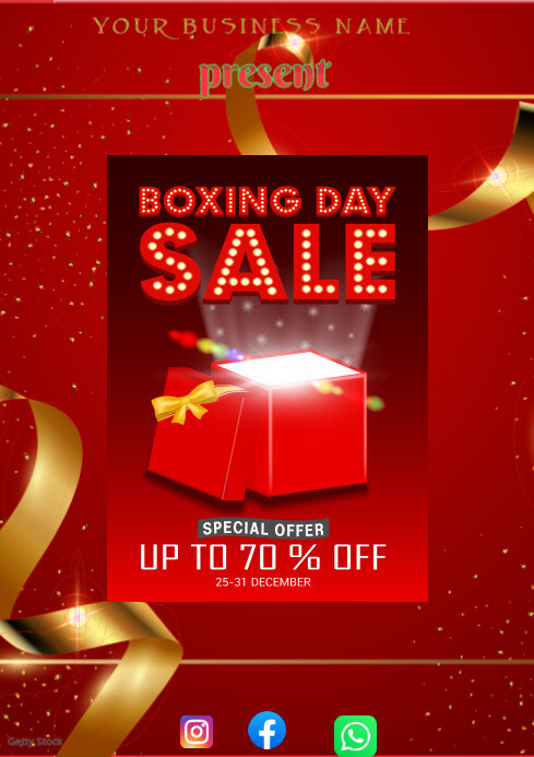 Boxing day sales template | PosterMyWall