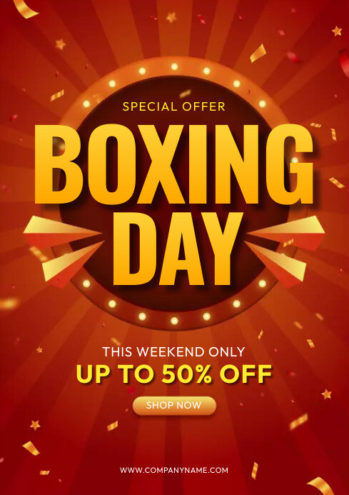 Boxing Day Special Offer Flyer Design Templat Template | PosterMyWall