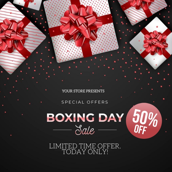 BOXING DAY STORES SALE Flyer Template | PosterMyWall