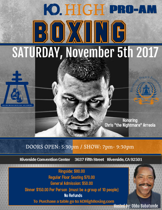 Boxing Template | PosterMyWall