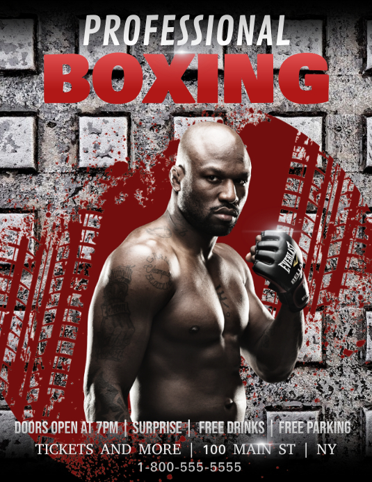 Boxing Template | PosterMyWall