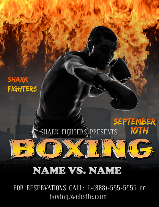 Boxing Template | PosterMyWall