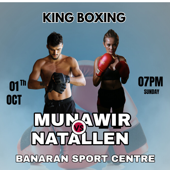 Boxing Template | PosterMyWall
