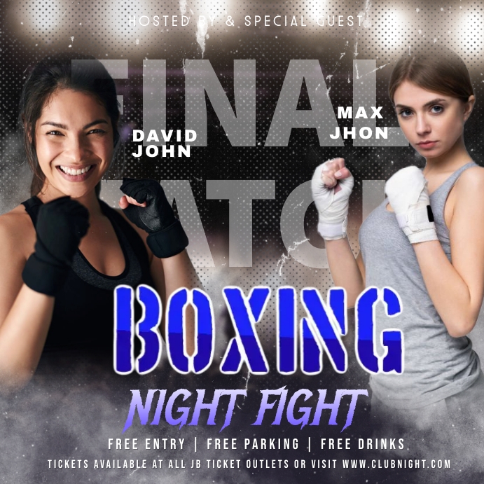 Boxing Fight Night Template | PosterMyWall