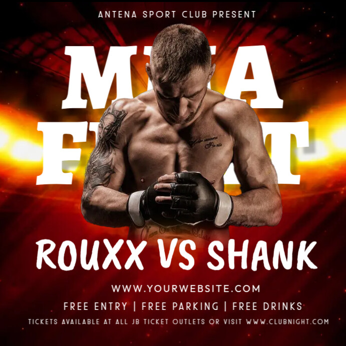 Boxing Fight Template | PosterMyWall