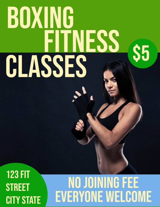 boxing fitness Template | PosterMyWall