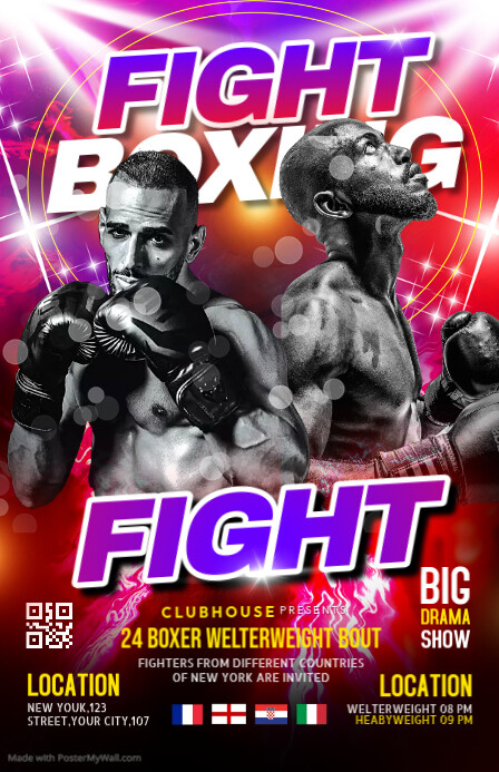 BOXING FLYER Template | PosterMyWall